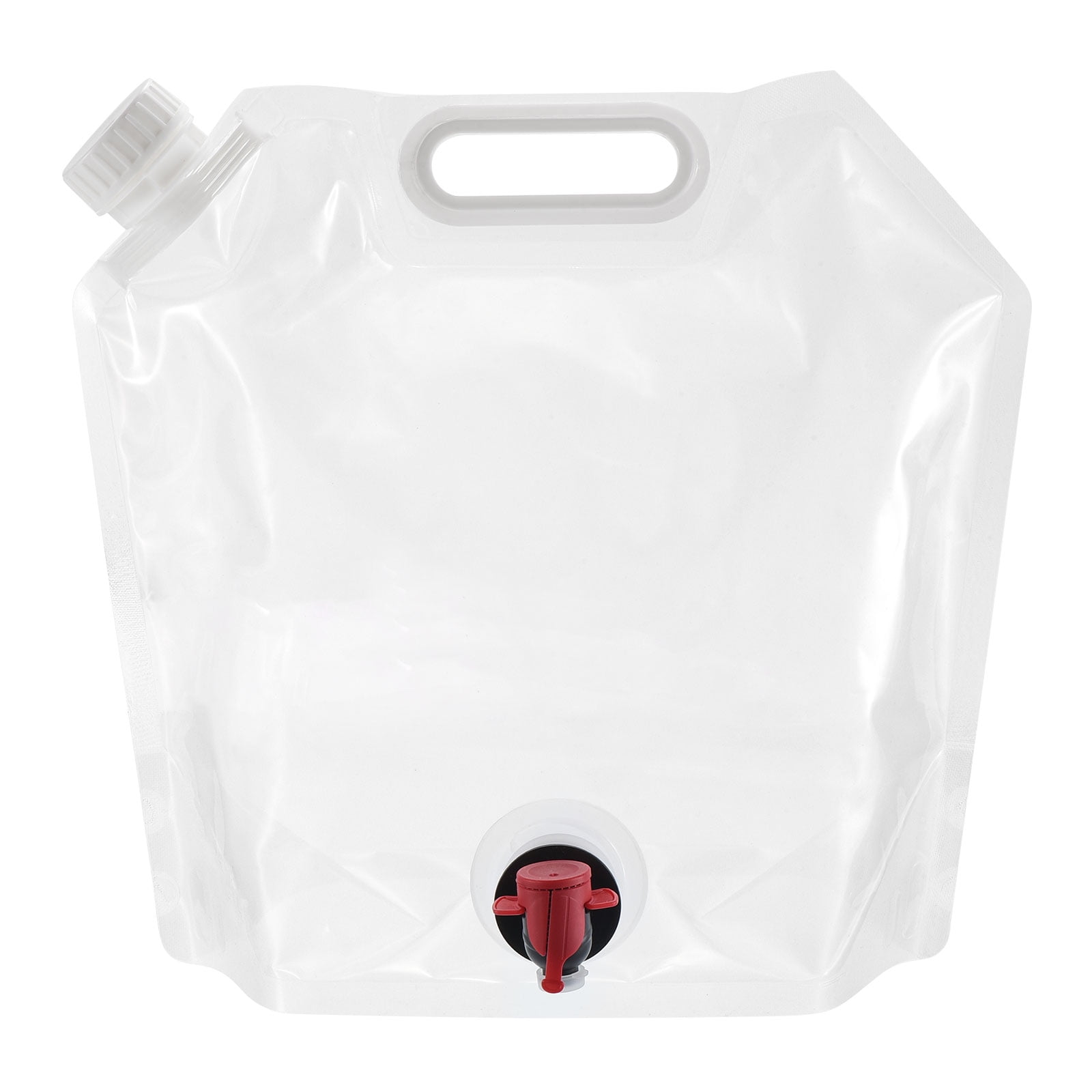 Uxcell 5L Collapsible Water Container Bag with Spigot PE Water Jug ...