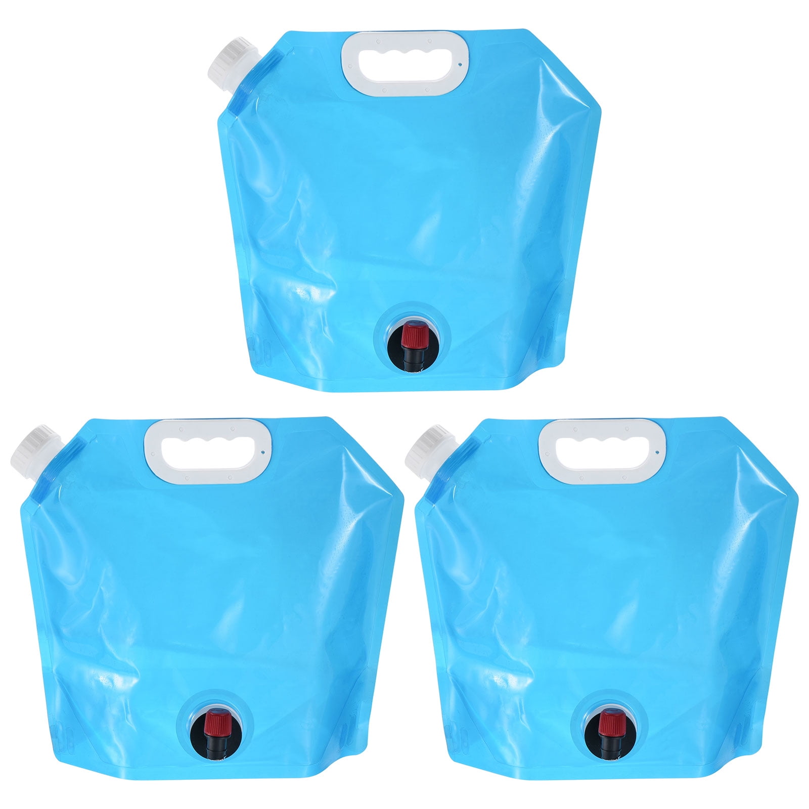 Uxcell 5L Collapsible Water Container Bag with Spigot Water Storage, 3 ...