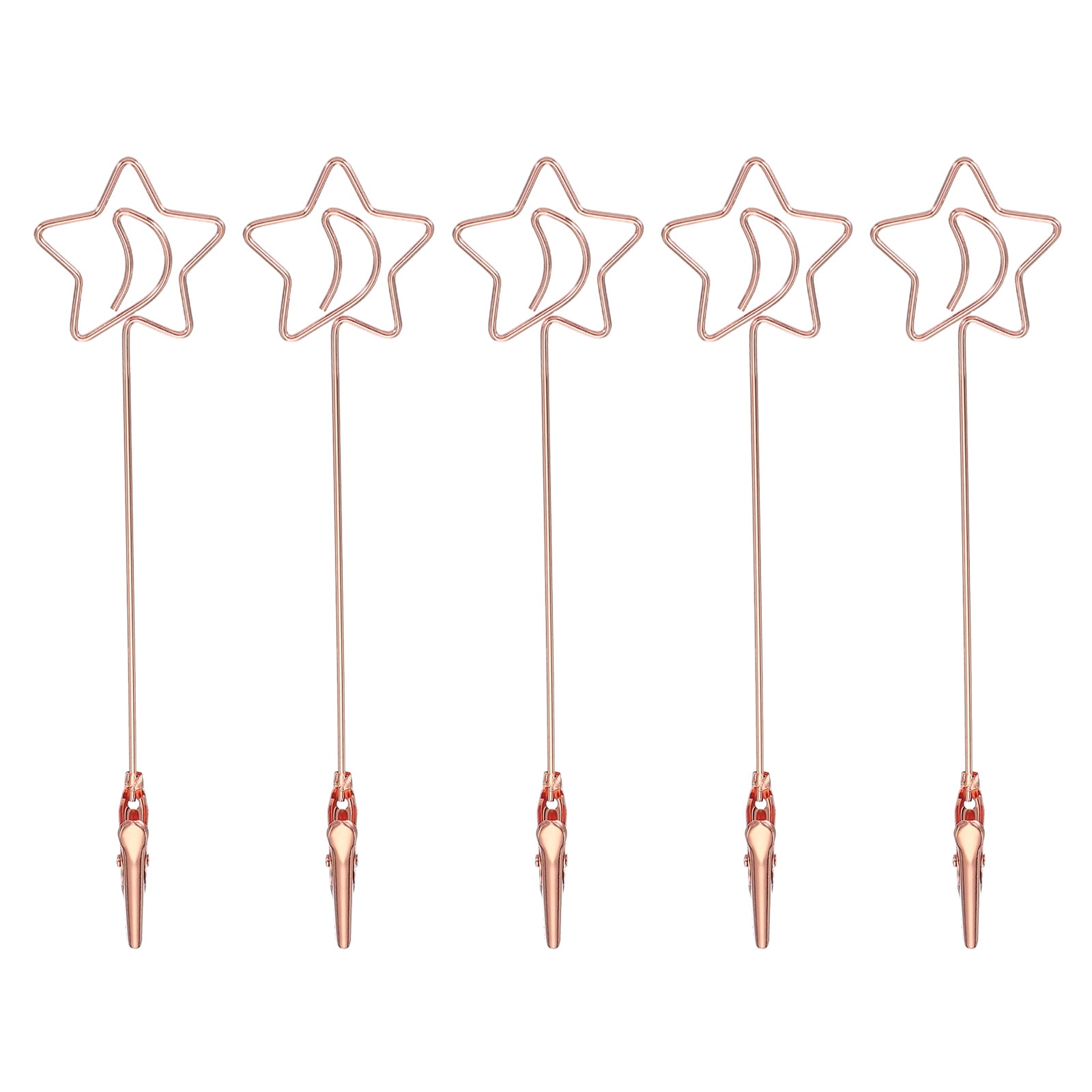 Uxcell 5PCS Metal Alligator Clamp, 1 Set Star Shape Multi-Functional ...