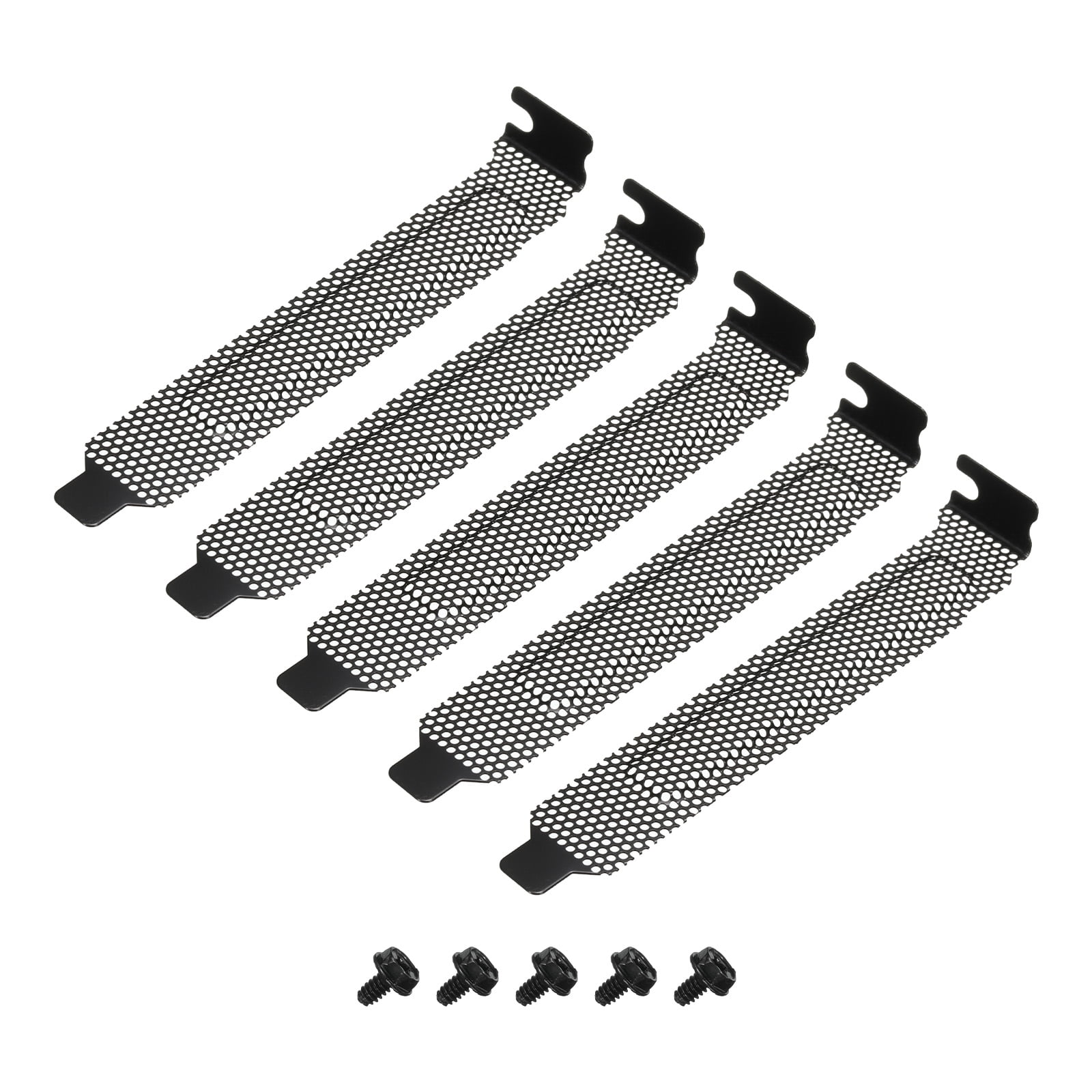 Uxcell 5PCS PCI Slot Cover Dust Filter, Blanking Plate Ventilation ...