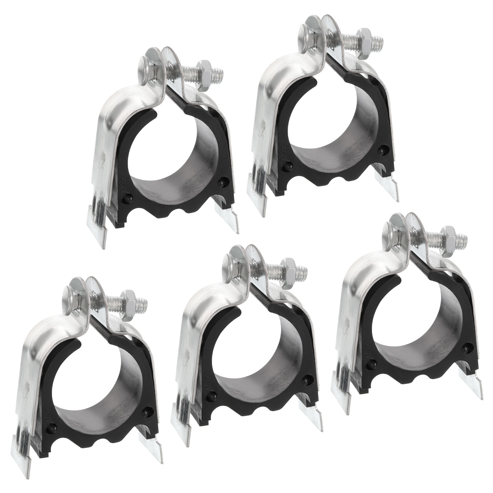 Uxcell 5Pack 2" Rubber Cushion Strut Clamp Rigid Steel Pipe Clamp for ...
