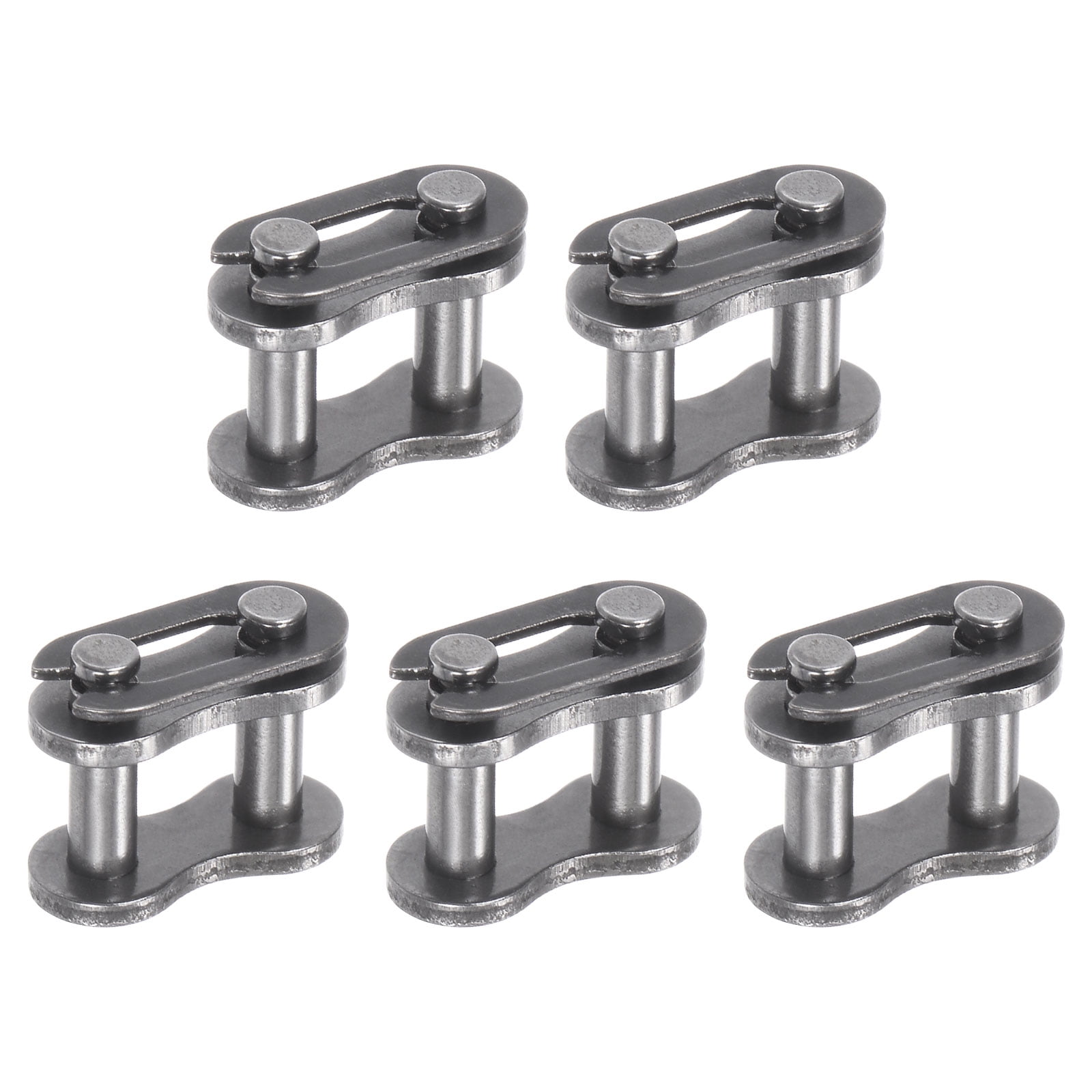 Uxcell 5Pack #25 Chain Connector Link Roller, 1/4" Pitch Carbon Steel ...