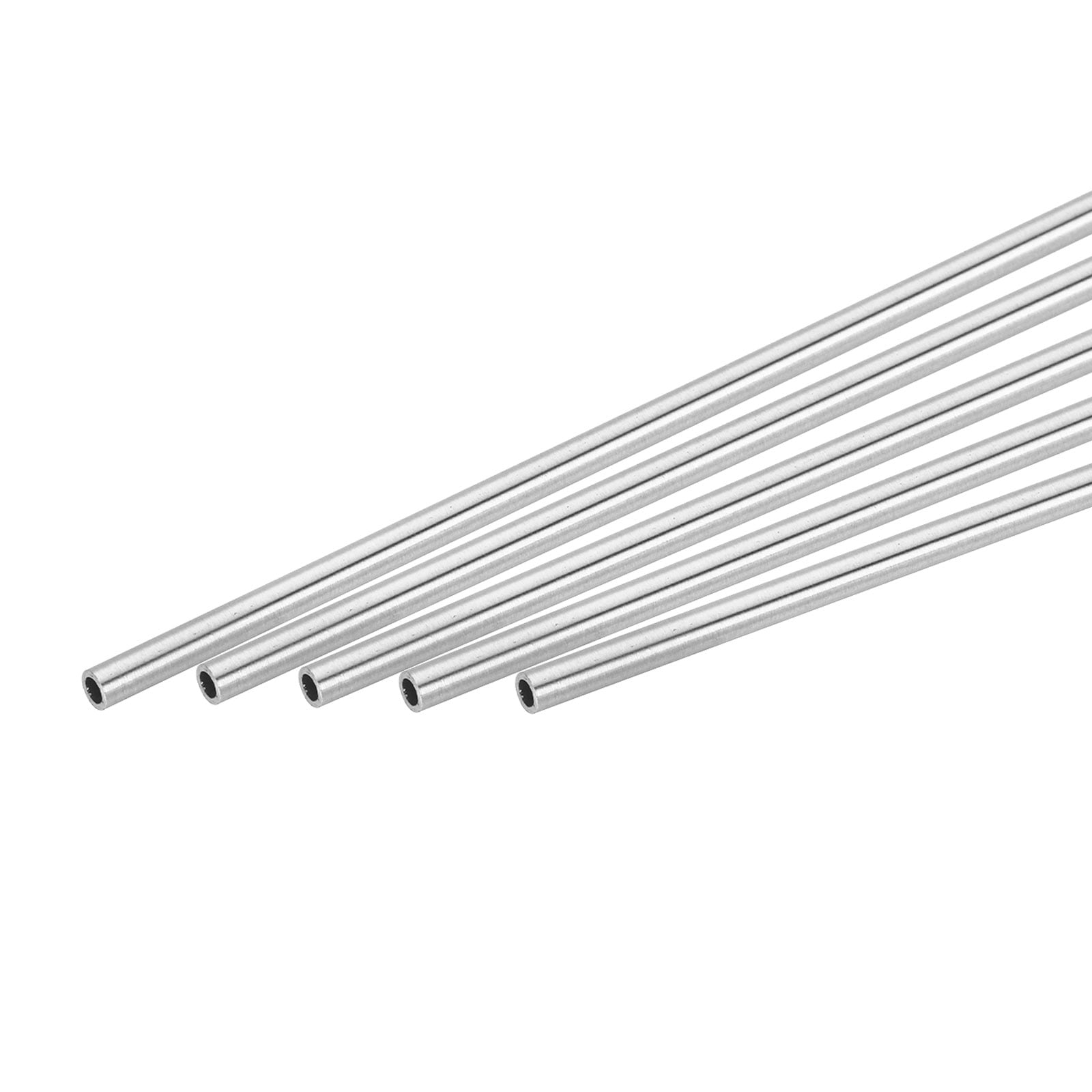 Uxcell 5Pack 5mm x 1mm x 300mm 304 Stainless Steel Tube Metal Tubing ...