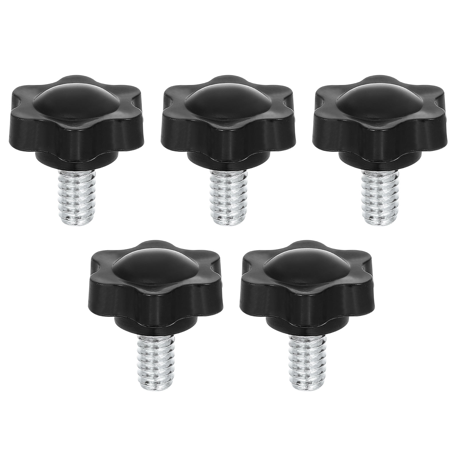 Uxcell 5Pack Clamping Screw Knob, Plum Hex Shaped Screws Handle 1/4"-10 ...