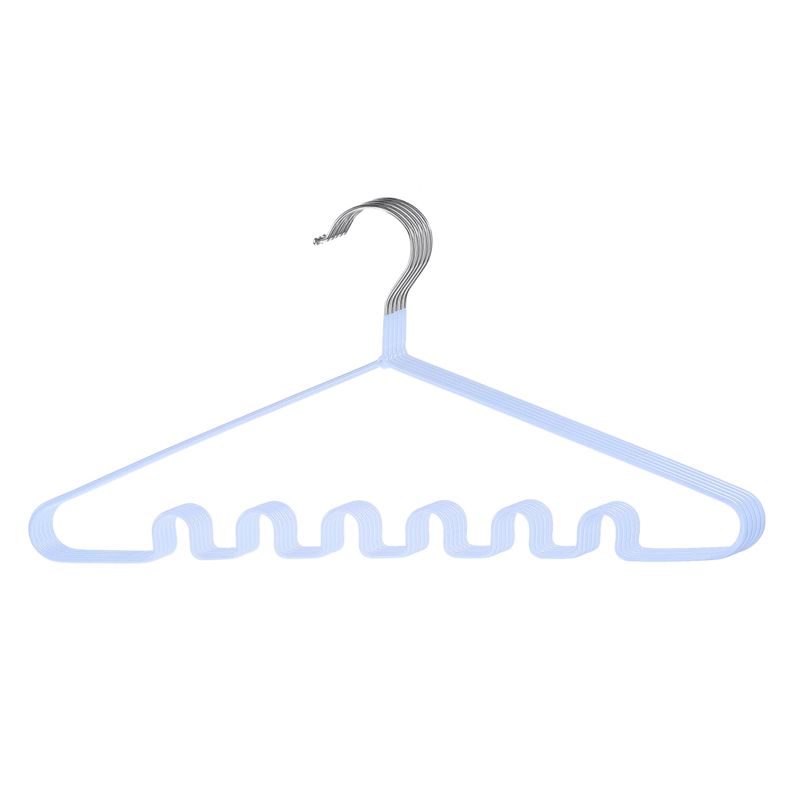 Uxcell 5Pack Closet Organizer Rack Wavy Hangers for Tank Top Tie Belt ...