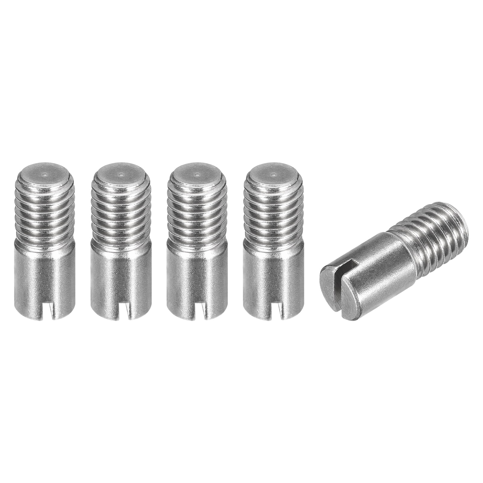 Uxcell 5Pack M10 x 25mm Slotted Cylindrical Pin 304 Stainless Steel ...