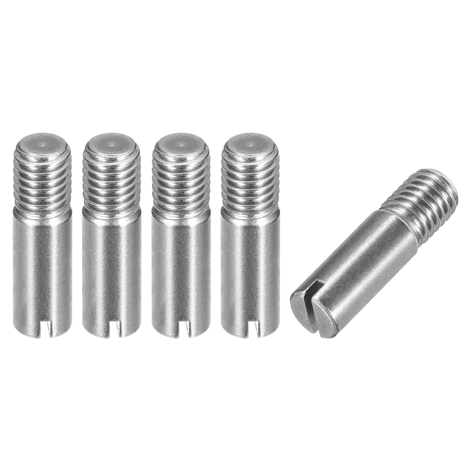 Uxcell 5 pack M10 x 35mm Slotted Cylindrical Pin 304 Stainless Steel ...