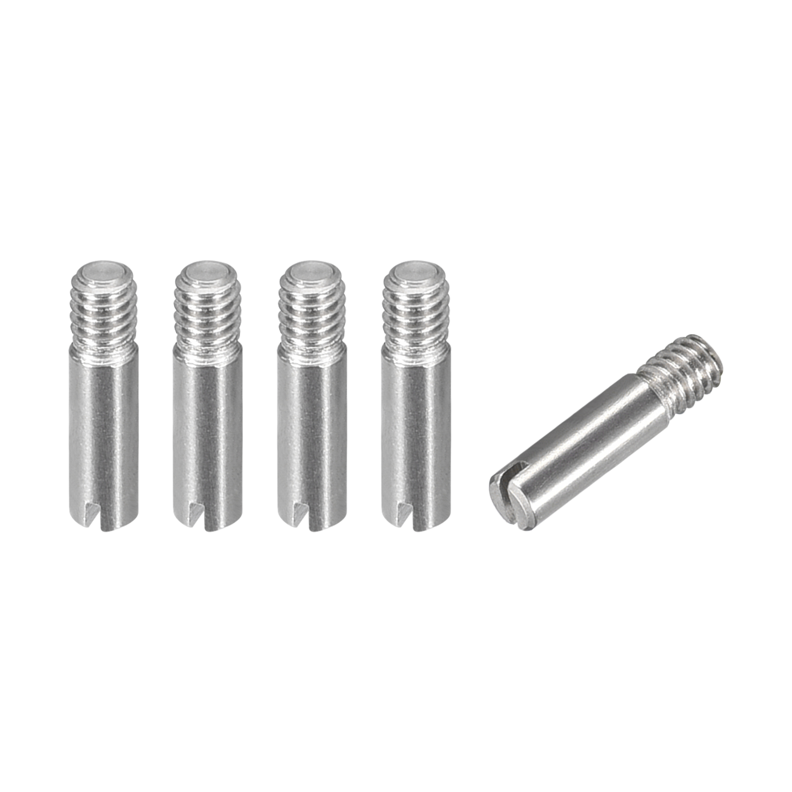 Uxcell 5Pack M2.5 x 10mm Slotted Cylindrical Pin 304 Stainless Steel ...