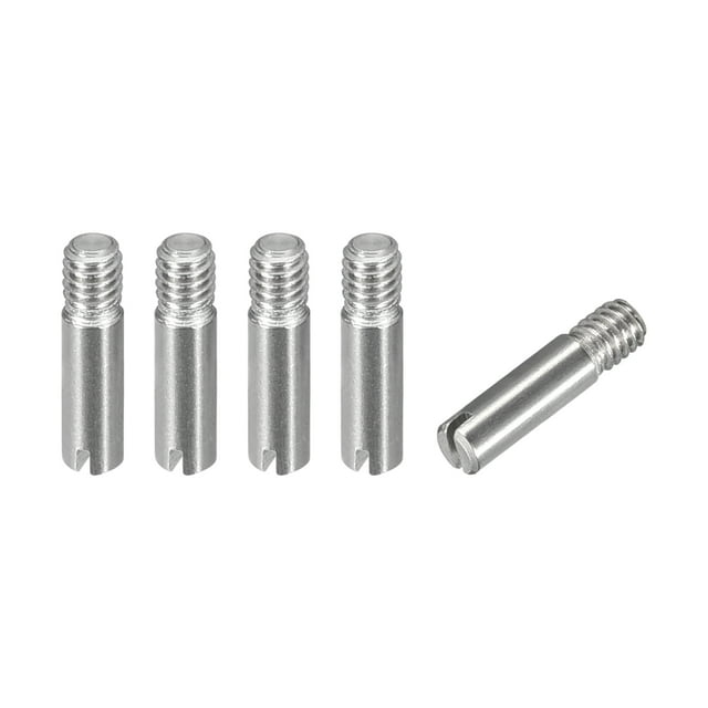 Uxcell 5Pack M2.5 x 10mm Slotted Cylindrical Pin 304 Stainless Steel ...
