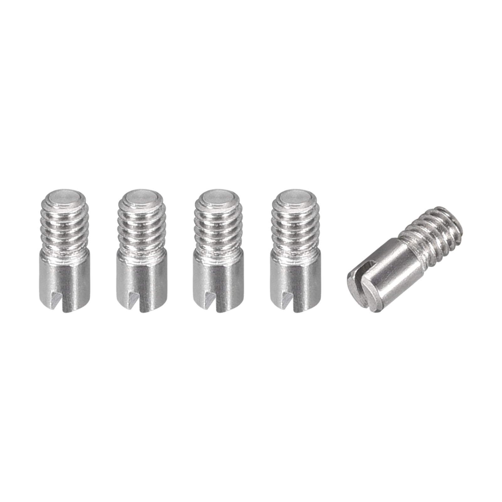 Uxcell 5Pack M2.5 x 6mm Slotted Cylindrical Pin 304 Stainless Steel ...