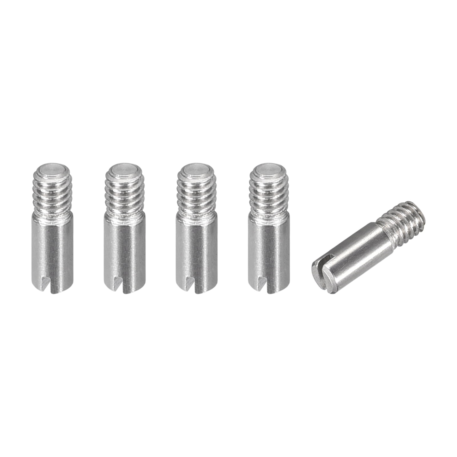 Uxcell 5Pack M2.5 x 8mm Slotted Cylindrical Pin 304 Stainless Steel ...