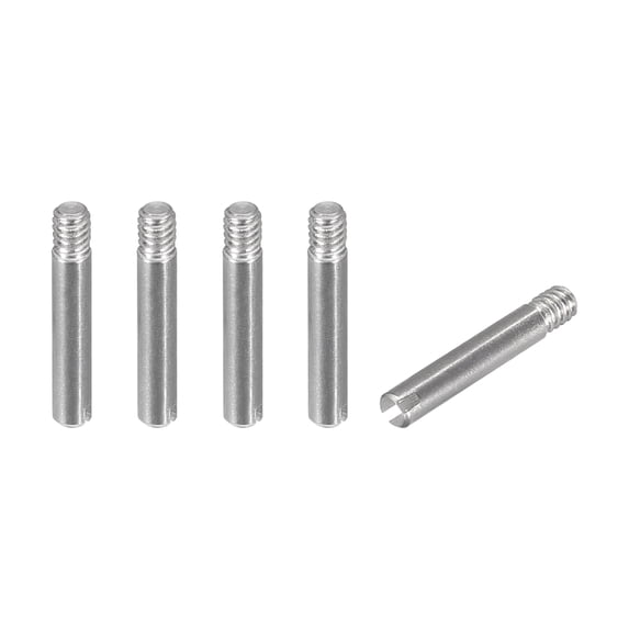 Uxcell 5 pack M2 x 12mm Slotted Cylindrical Pin 304 Stainless Steel ...