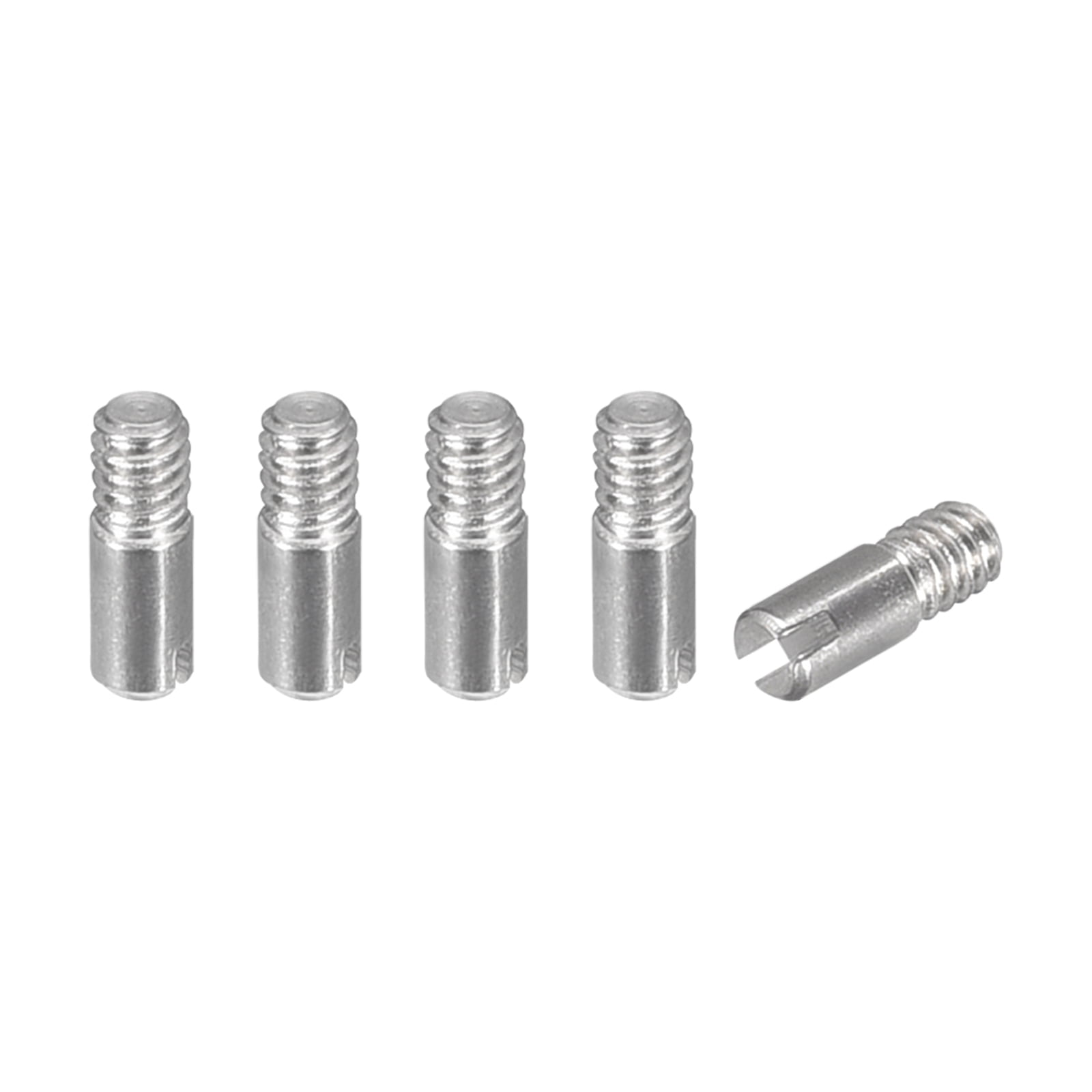 Uxcell 5Pack M2 x 6mm Slotted Cylindrical Pin 304 Stainless Steel Dowel ...