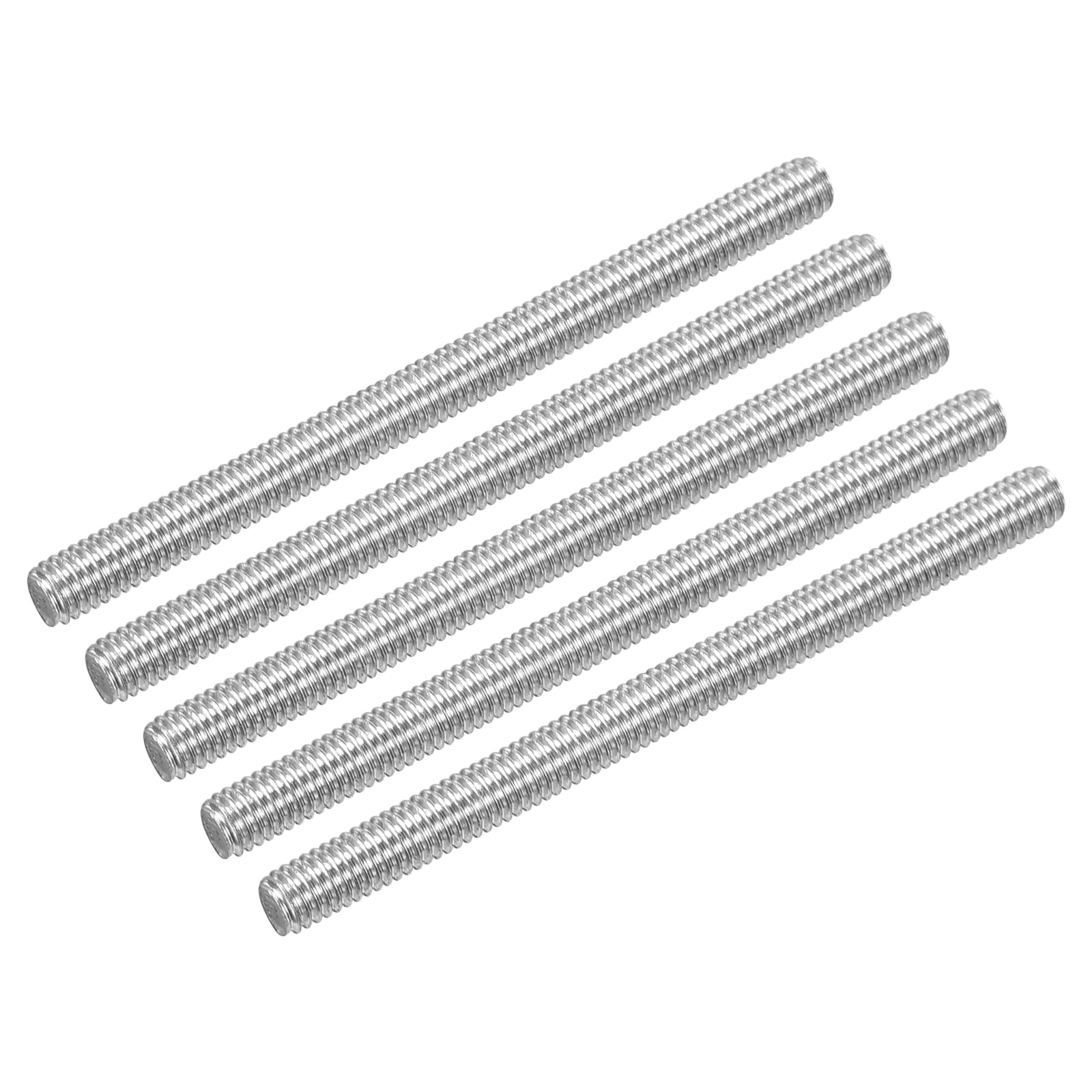 Uxcell 5Pack M3 x 40mm Fully Threaded Rod Right Hand Threads,0.5 Thread ...