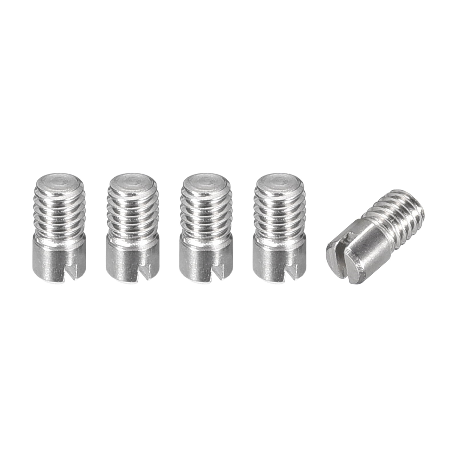Uxcell 5Pack M3 x 6mm Slotted Cylindrical Pin 304 Stainless Steel Dowel ...