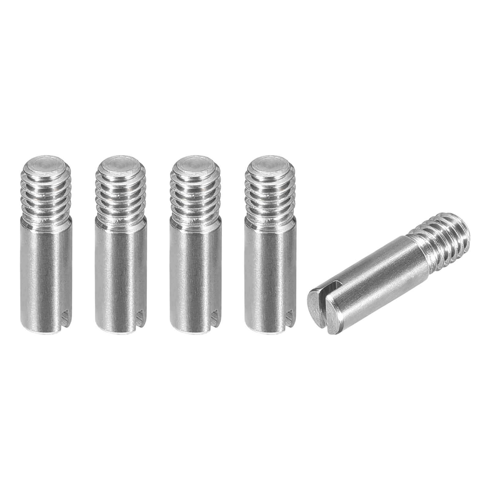 Uxcell 5Pack M4 x 14mm Slotted Cylindrical Pin 304 Stainless Steel ...