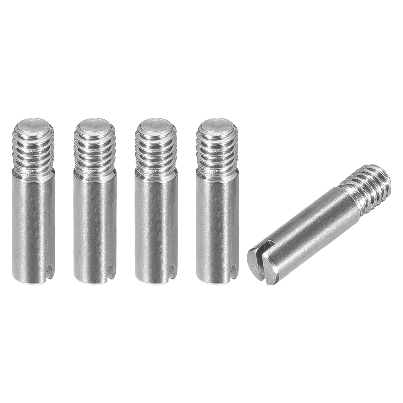 Uxcell 5 pack M4 x 16mm Slotted Cylindrical Pin 304 Stainless Steel ...