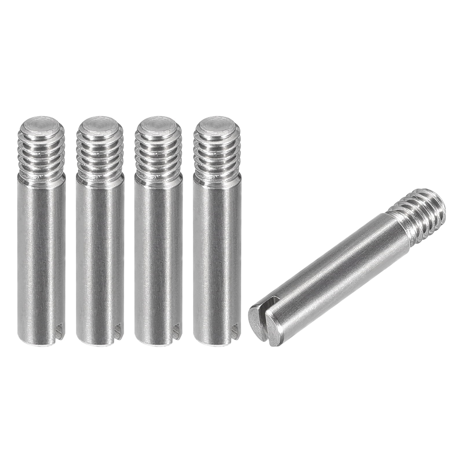 Uxcell 5Pack M4 x 20mm Slotted Cylindrical Pin 304 Stainless Steel ...