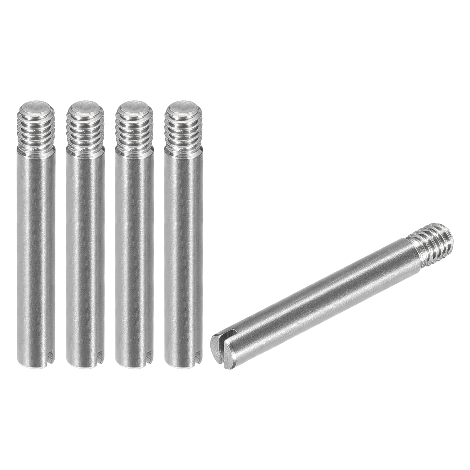 Uxcell 5Pack M4 x 30mm Slotted Cylindrical Pin 304 Stainless Steel ...