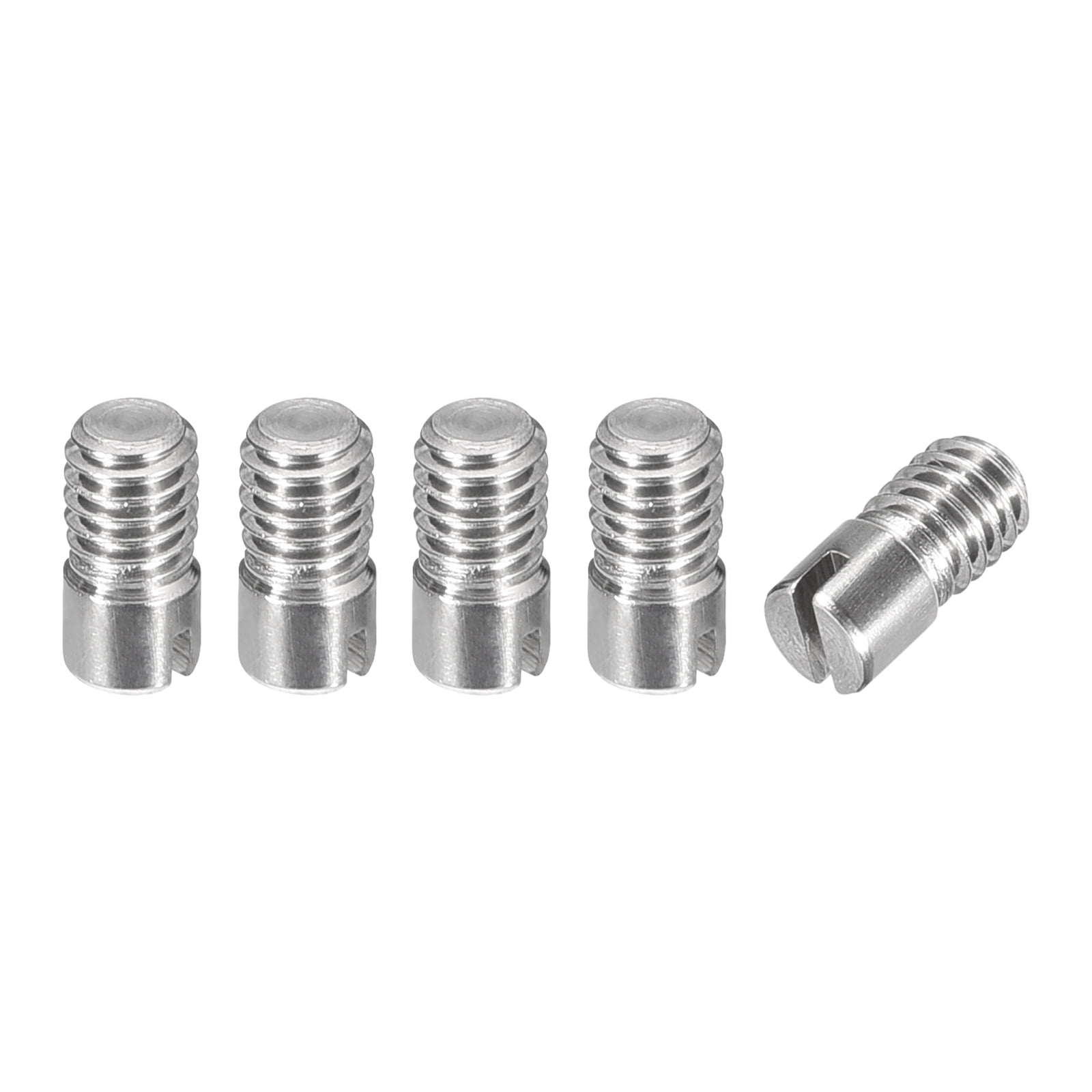 Uxcell 5 pack M4 x 8mm Slotted Cylindrical Pin 304 Stainless Steel ...