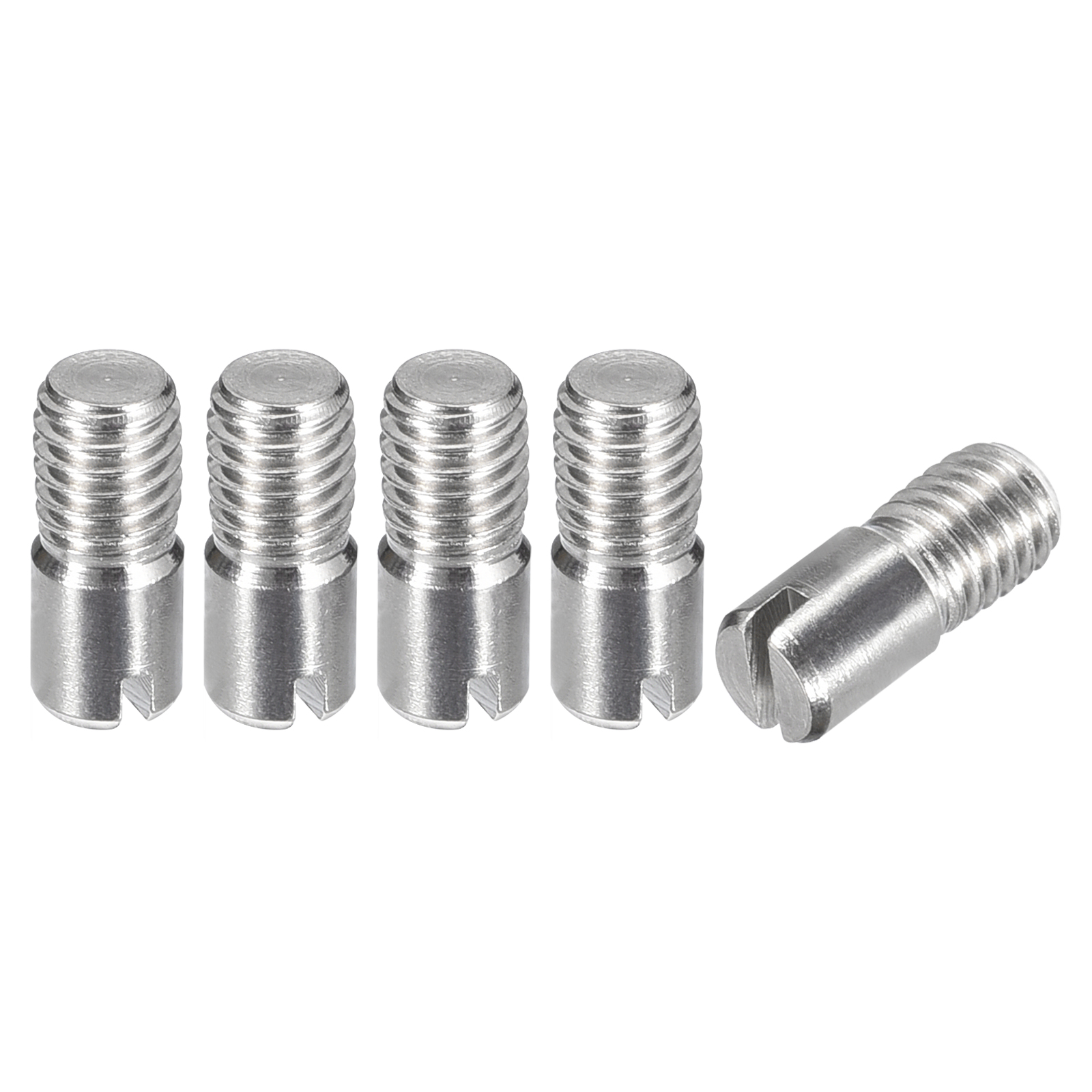 Uxcell 5Pack M5 x 12mm Slotted Cylindrical Pin 304 Stainless Steel ...