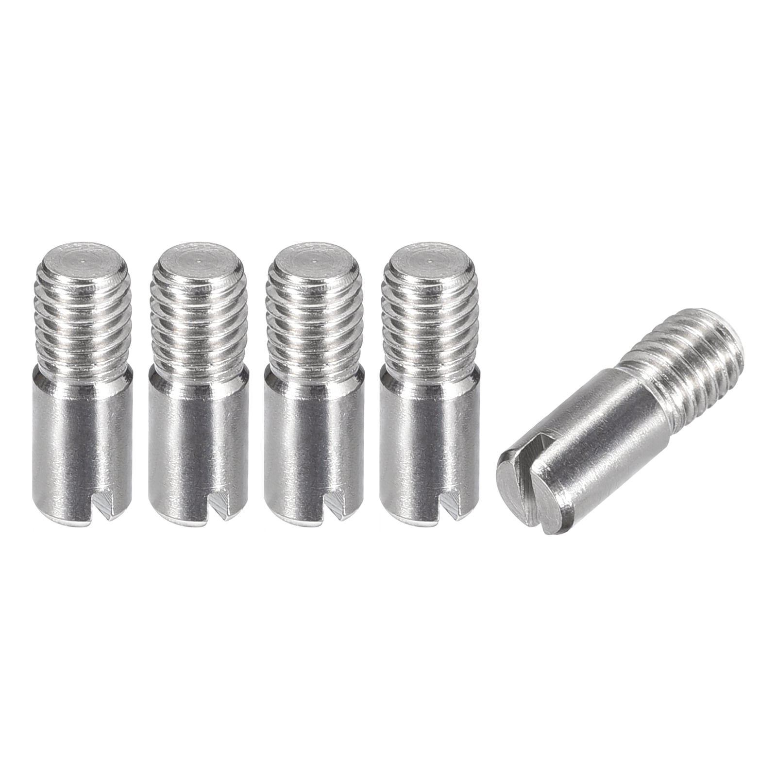 Uxcell 5Pack M5 x 14mm Slotted Cylindrical Pin 304 Stainless Steel ...