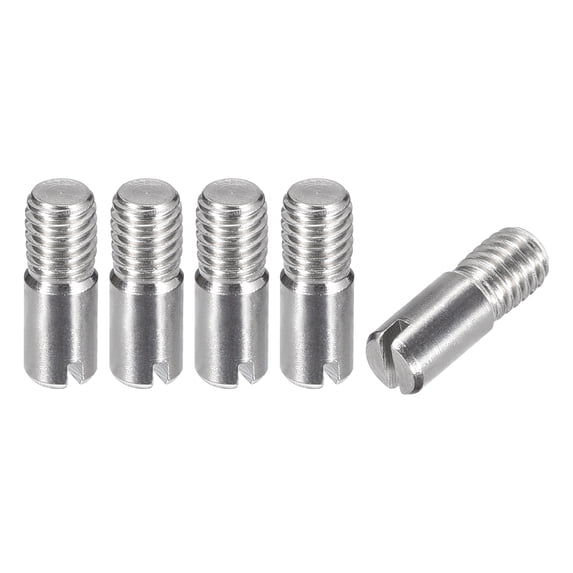 Uxcell 5 pack M5 x 14mm Slotted Cylindrical Pin 304 Stainless Steel ...