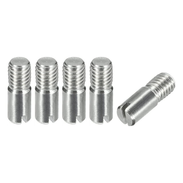 Uxcell 5Pack M5 x 14mm Slotted Cylindrical Pin 304 Stainless Steel ...