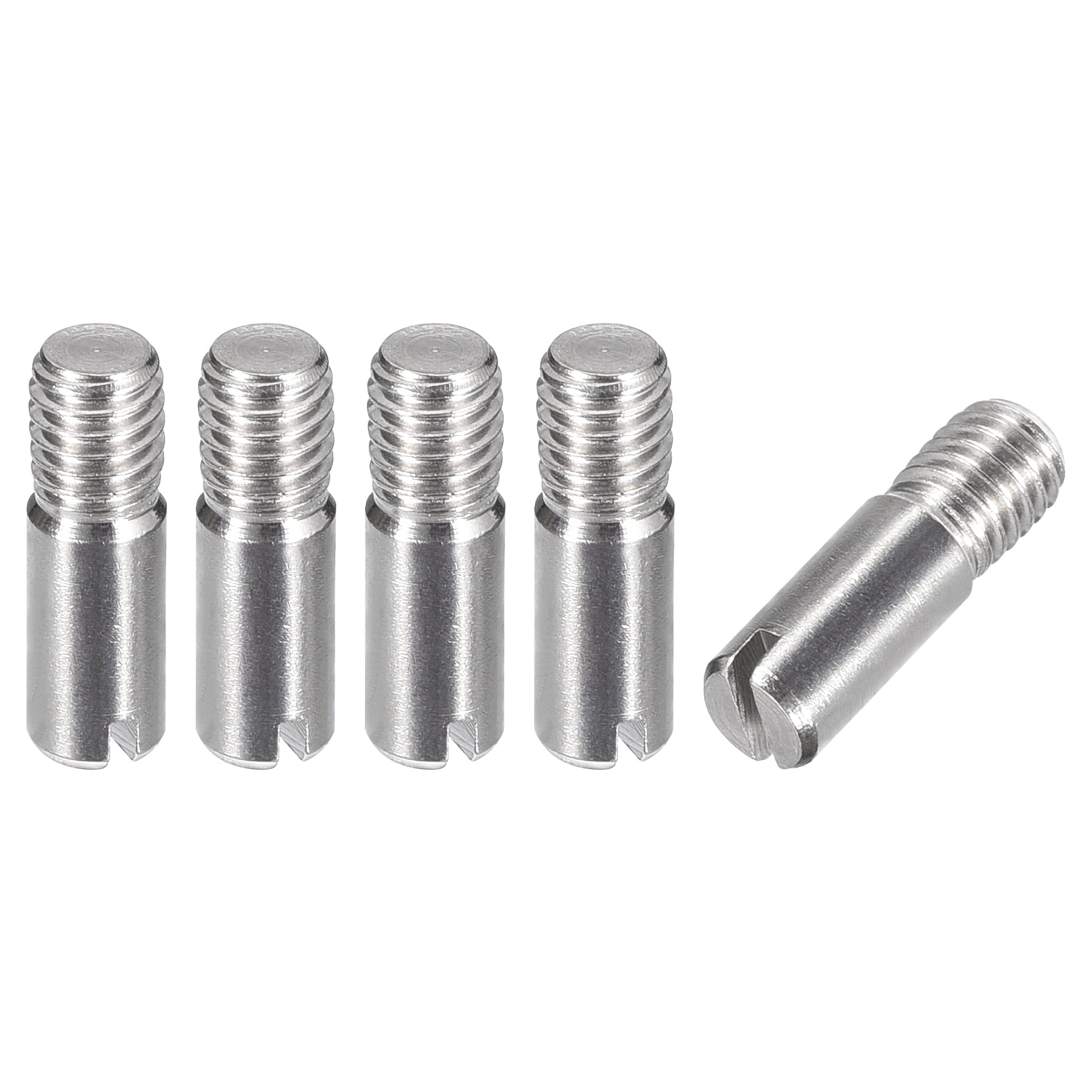 Uxcell 5Pack M5 x 16mm Slotted Cylindrical Pin 304 Stainless Steel ...
