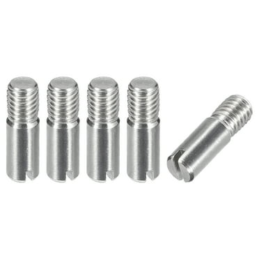 5x8mm 304 Stainless Steel Dowel Pins, 5 Pack Knurled Head Flat End ...