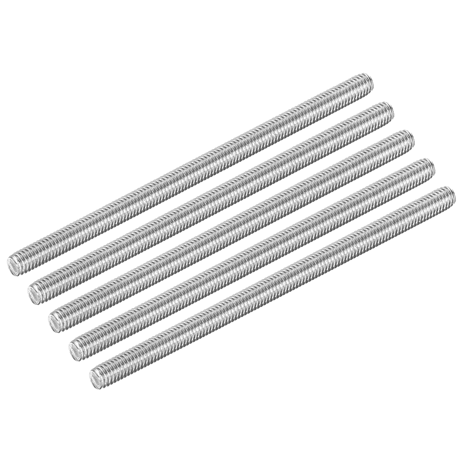 Uxcell 5Pack M6 x 110mm Fully Threaded Rod Right Hand Threads, 1 Thread ...