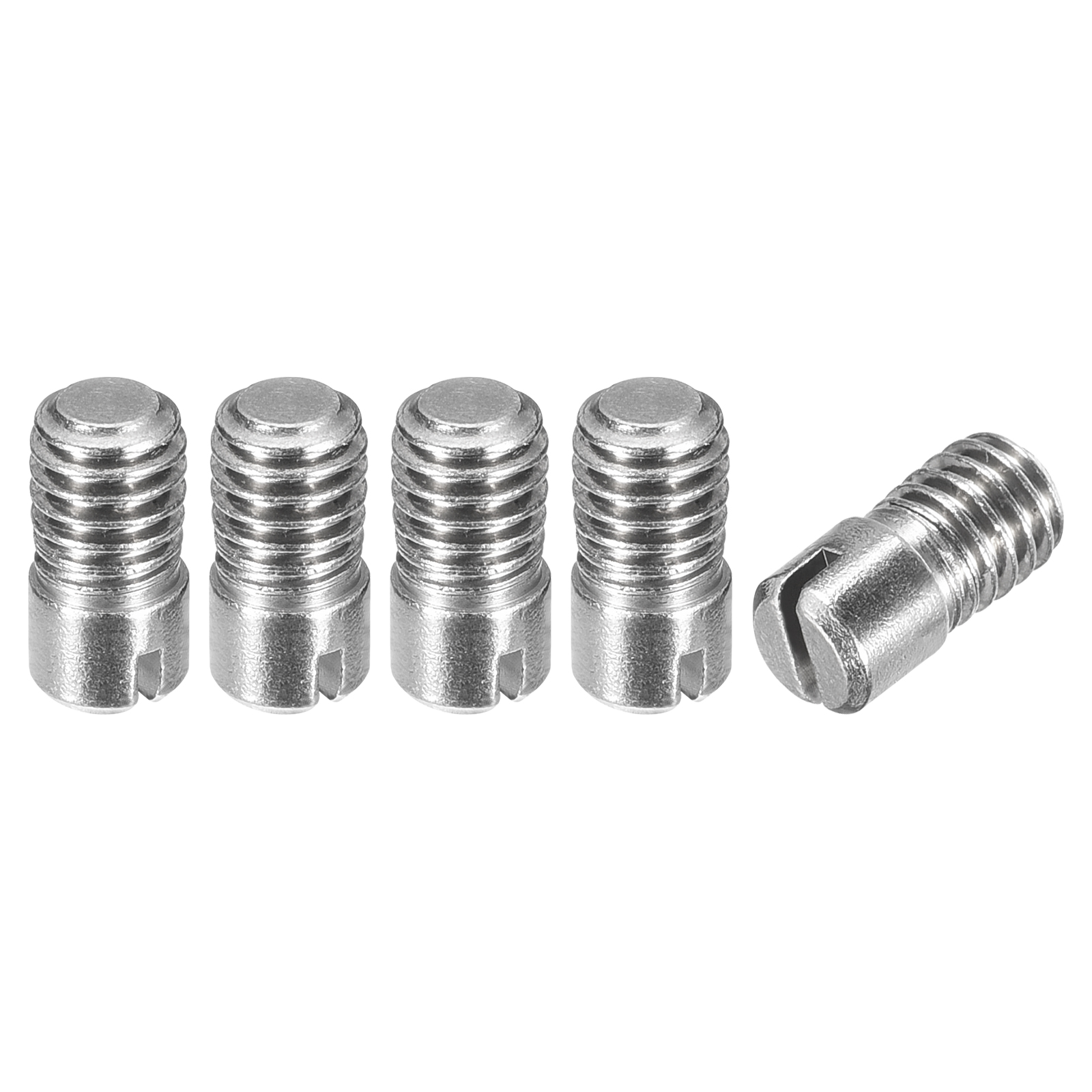 Uxcell 5Pack M6 x 12mm Slotted Cylindrical Pin 304 Stainless Steel ...