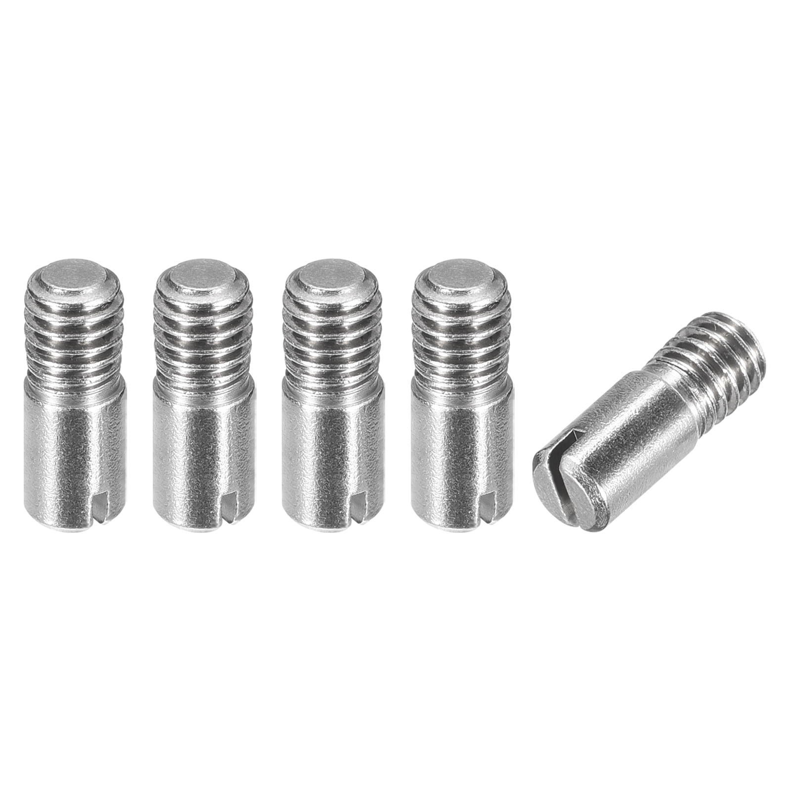 Uxcell 5Pack M6 x 16mm Slotted Cylindrical Pin 304 Stainless Steel ...