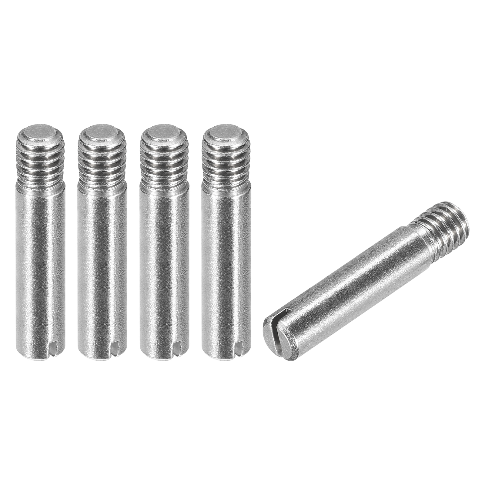 Uxcell 5Pack M6 x 30mm Slotted Cylindrical Pin 304 Stainless Steel ...