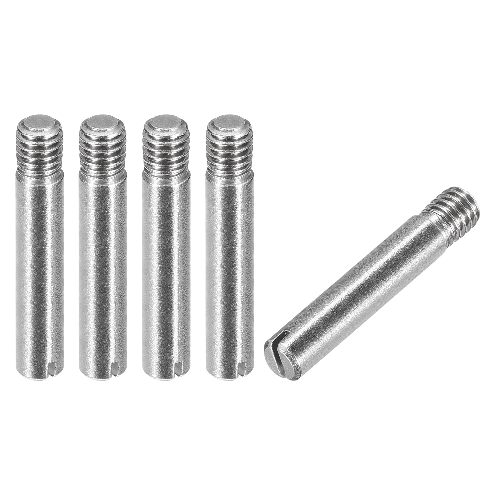 Uxcell 5Pack M6 x 35mm Slotted Cylindrical Pin 304 Stainless Steel ...