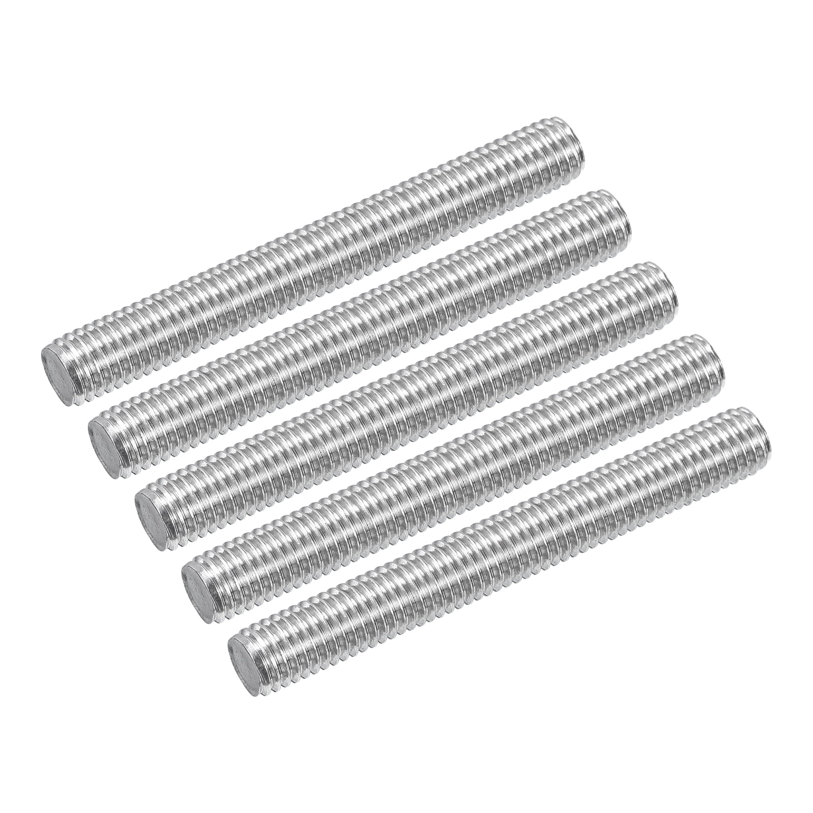 Uxcell 5Pack M6 x 50mm Fully Threaded Rod Right Hand Threads, 1 Thread ...