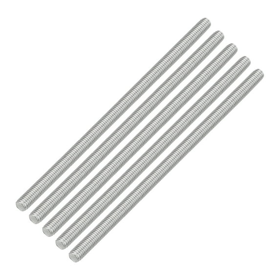 Uxcell 5Pack M8 x 170mm 1.25mm Pitch 304 Stainless Steel Fully Threaded ...