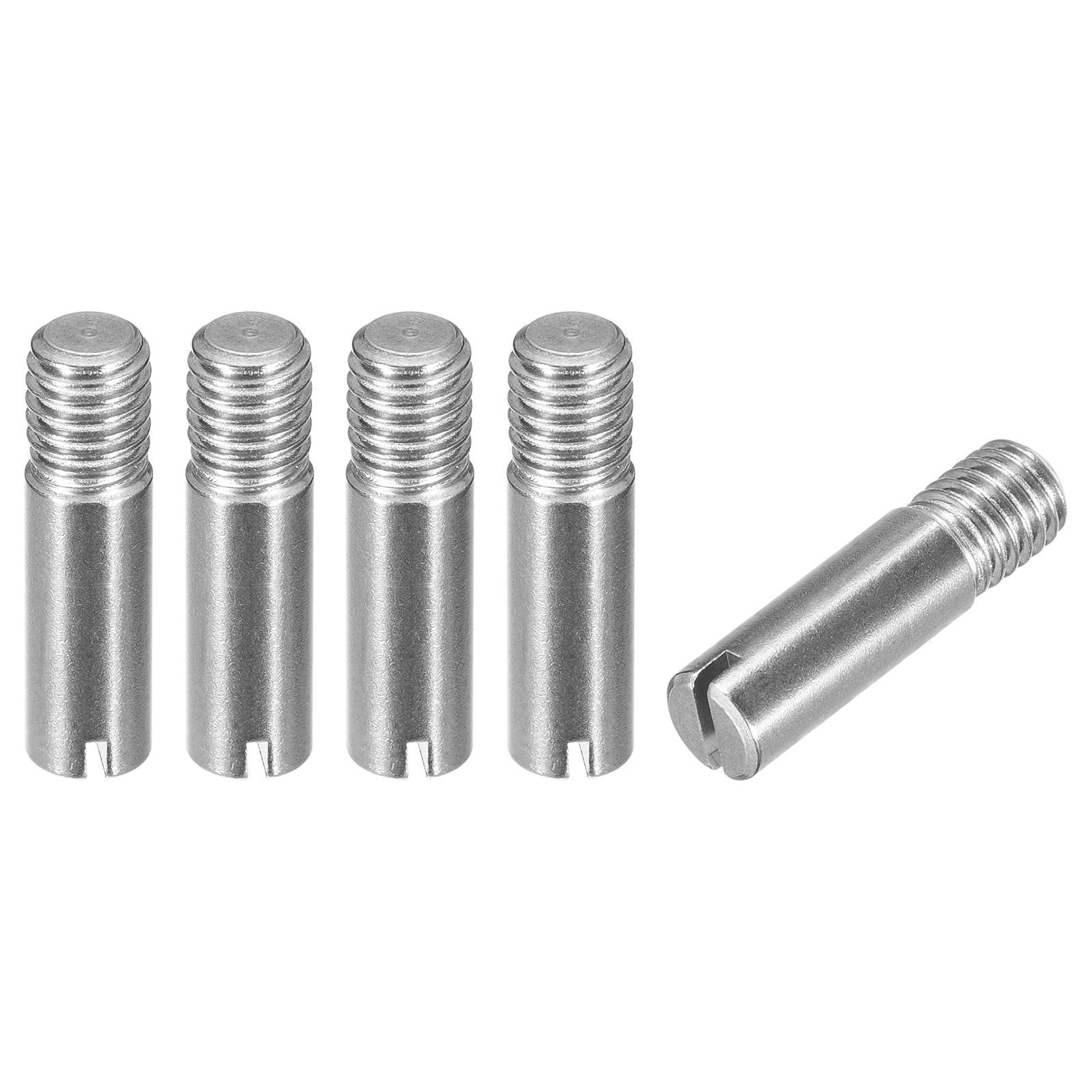 Uxcell 5 pack M8 x 30mm Slotted Cylindrical Pin 304 Stainless Steel ...