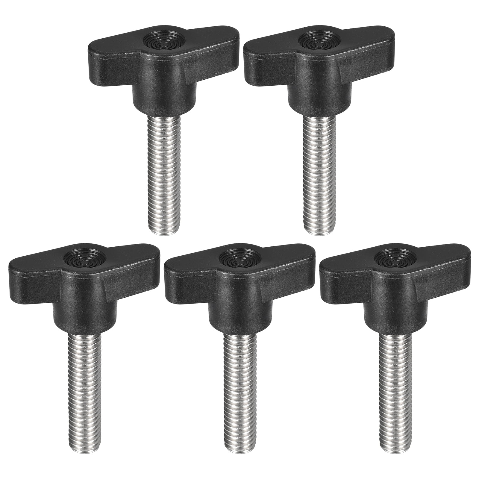 Uxcell 5Pack Metric 304 Stainless Steel Clamping Screw Knob T Shaped Thumb Screws M8 x 35mm ...