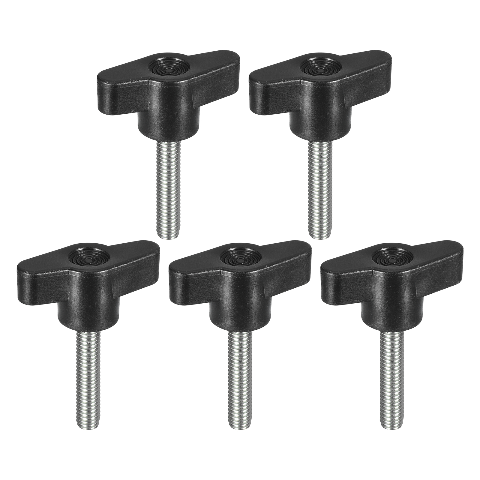 Uxcell 5Pack Metric Carbon Steel Clamping Screw Knob T Shaped Thumb Screws M6 x 30mm - Walmart.com