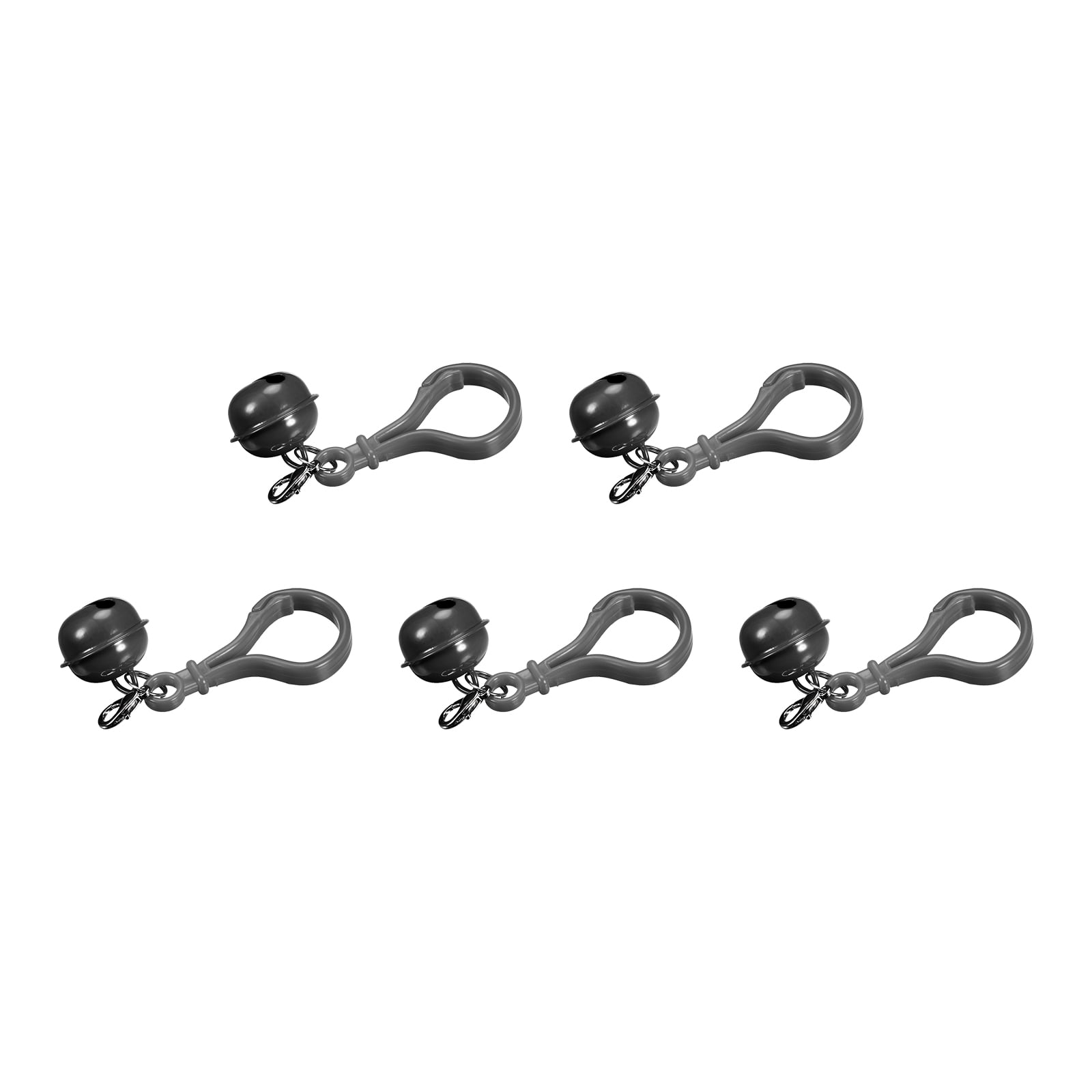 Uxcell 5Pack Pet Bells, 26mm/1.02" Dia Black Plastic Lobster Clasp ...