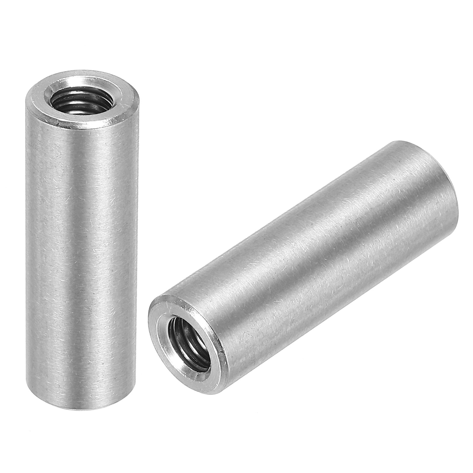 Uxcell 5Pack Round Connector Nuts, M6x30x10mm Coupling Nut Sleeve Rod ...