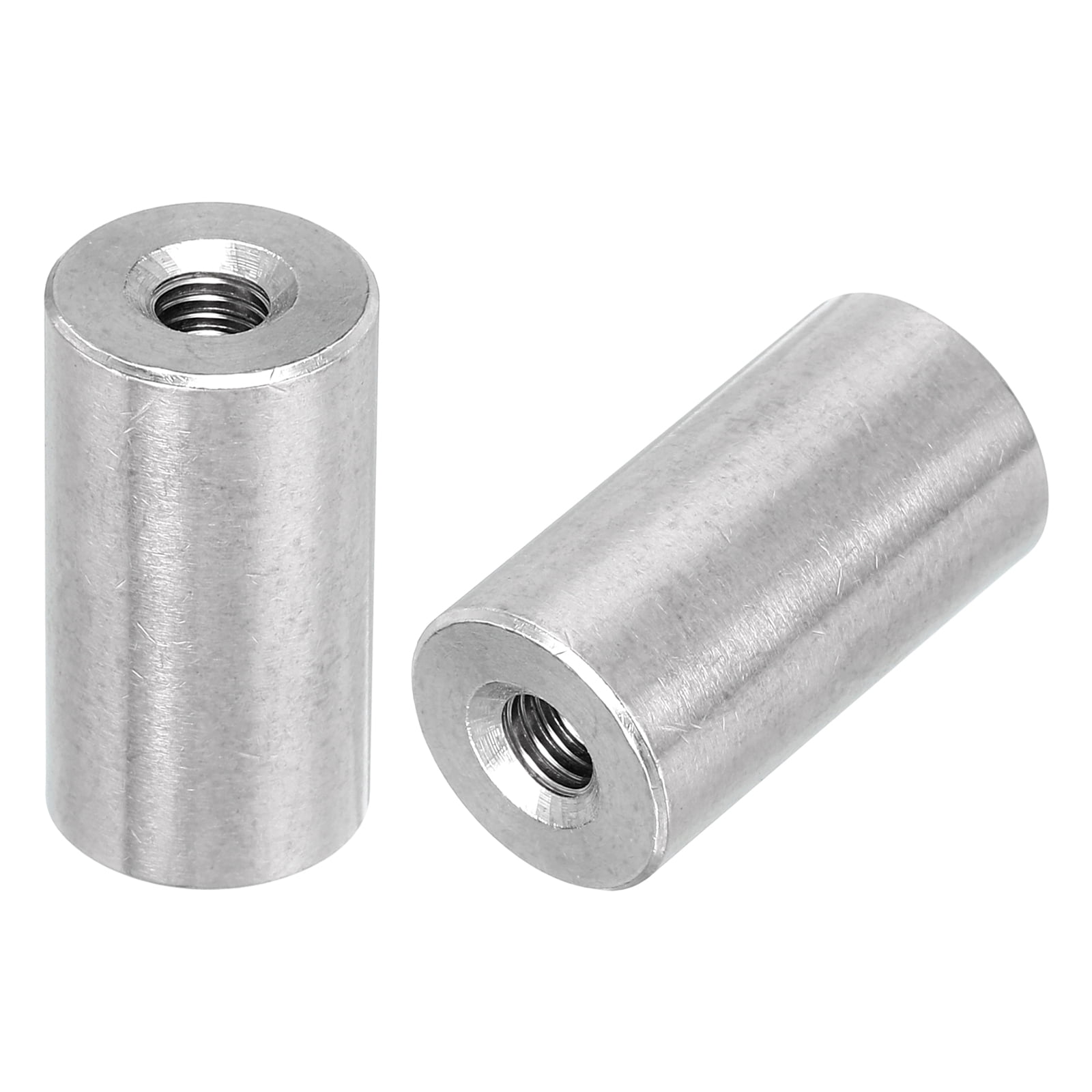 Uxcell 5Pack Round Connector Nuts, M6x30x16mm Coupling Nut Sleeve Rod ...