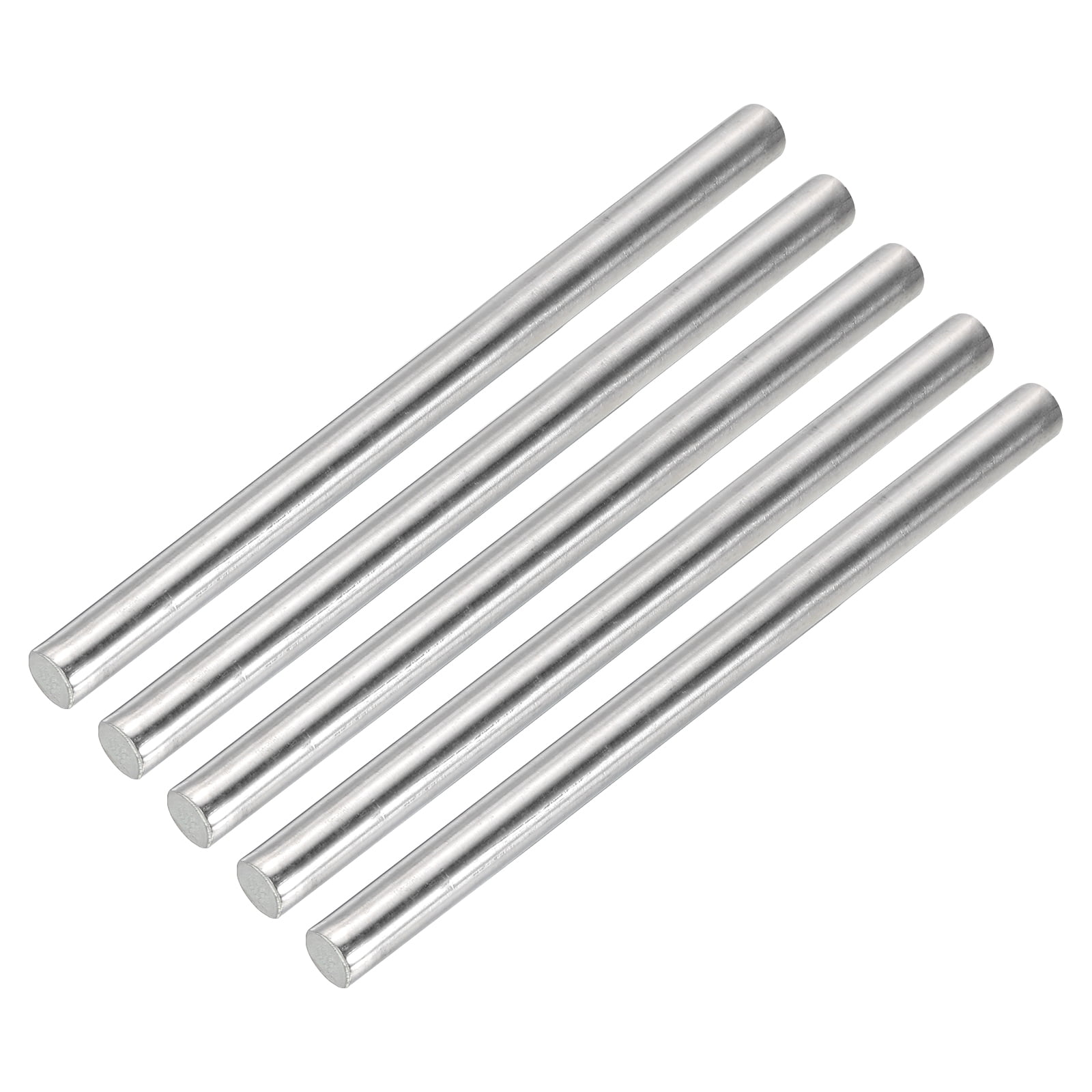 Uxcell 5Pcs 12.7mm x 200mm 304 Stainless Steel Rods, Round Metal Solid ...