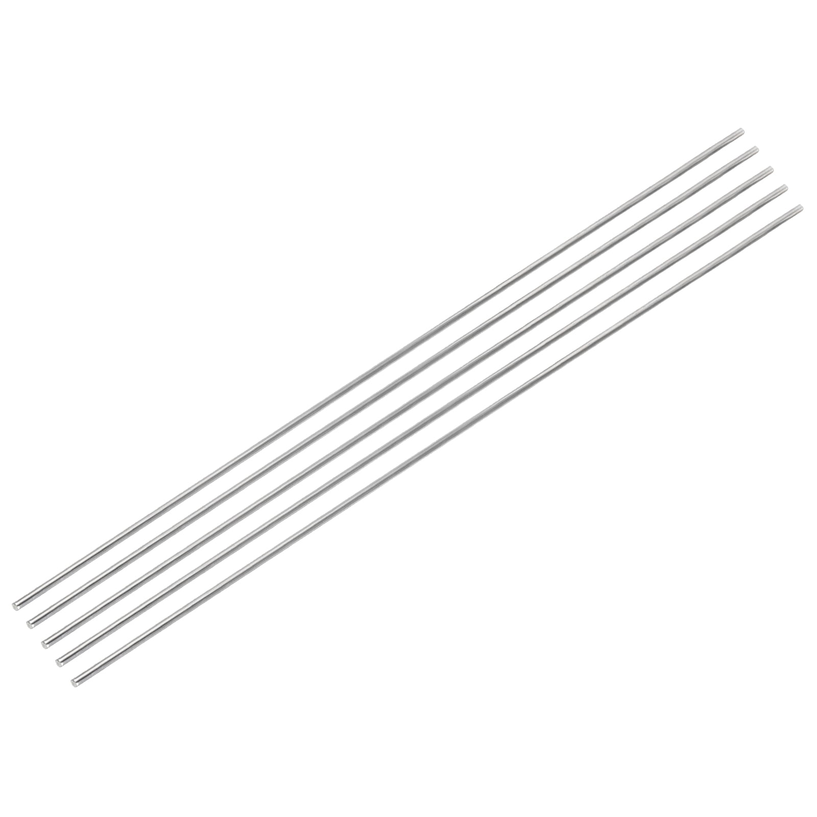 Uxcell 5Pcs 2mm x 355mm 304 Stainless Steel Rods, Round Metal Solid Rod ...