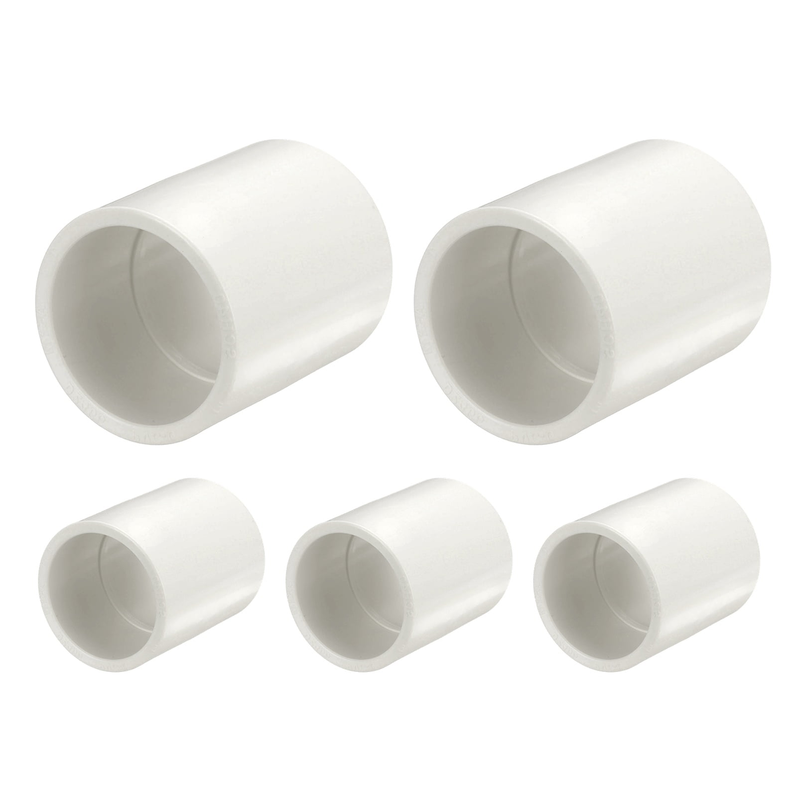 Uxcell 5Pcs 3/4" Pipe Coupling Fitting, SCH40 (Socket x Socket ...