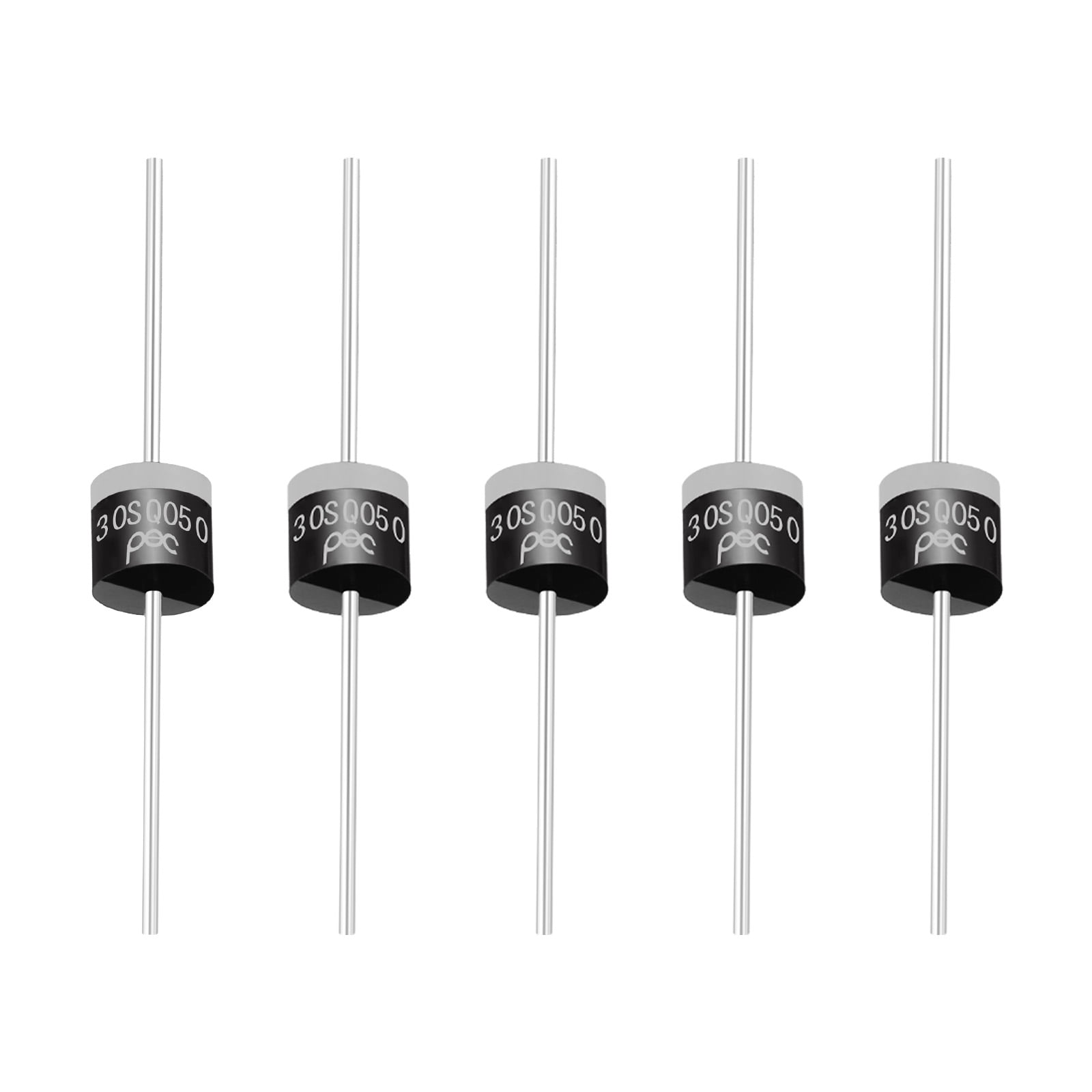 Uxcell 5Pcs 30SQ050 Schottky Rectifiers Diode, 30A 50V R-6 High Current ...