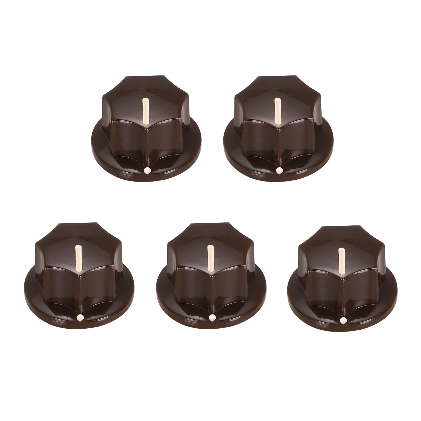 Uxcell 5Pcs ABS and Copper Potentiometer Knobs 1/4" Volume Tone Control ...
