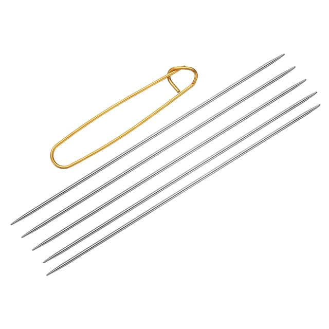Uxcell 5Pcs Knitting Needle Size US 2(2.75mm) Diameter 6 Inches ...