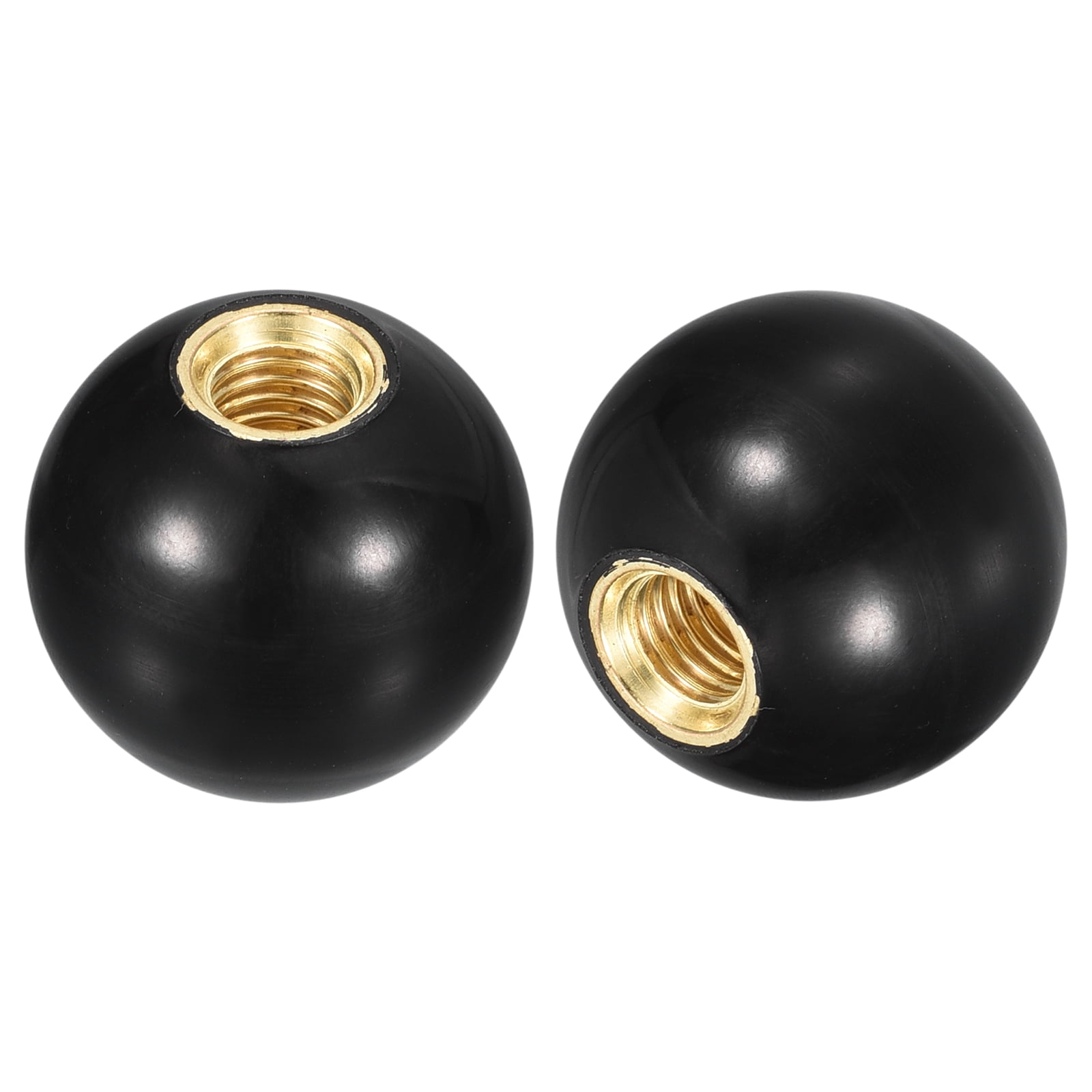 Uxcell 5Pcs M10 Copper Thread 32mm Dia Threaded Ball Knobs for Machine ...